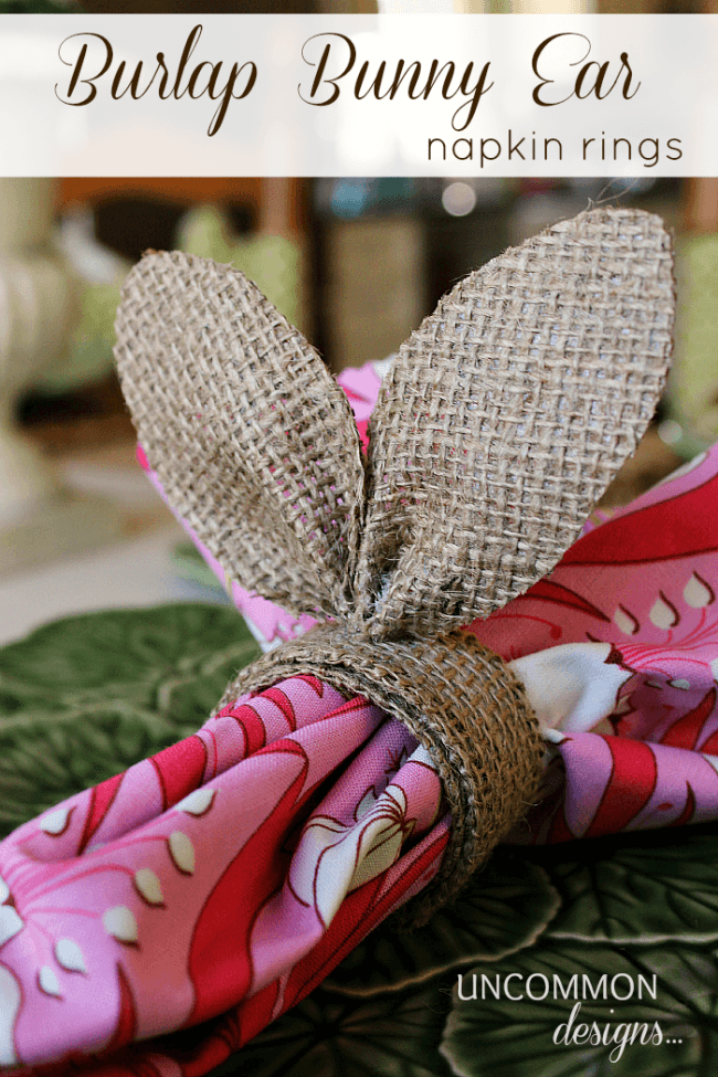 Burlap Bunny Ear Napkin Ring Pictures, Photos, and Images for Facebook ...