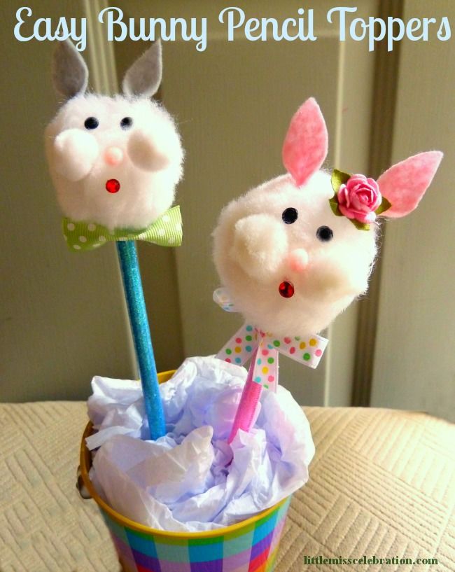 Easy Bunny Pencil Toppers Pictures, Photos, and Images for Facebook ...