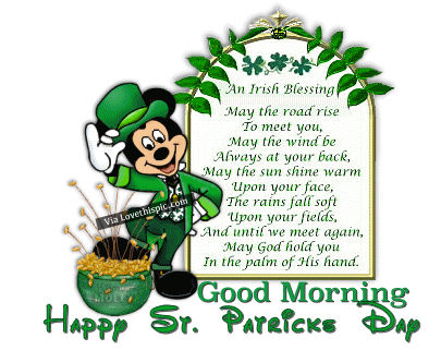 Mickey Mouse Good Morning Happy St Patrick's Day Picture Pictures ...