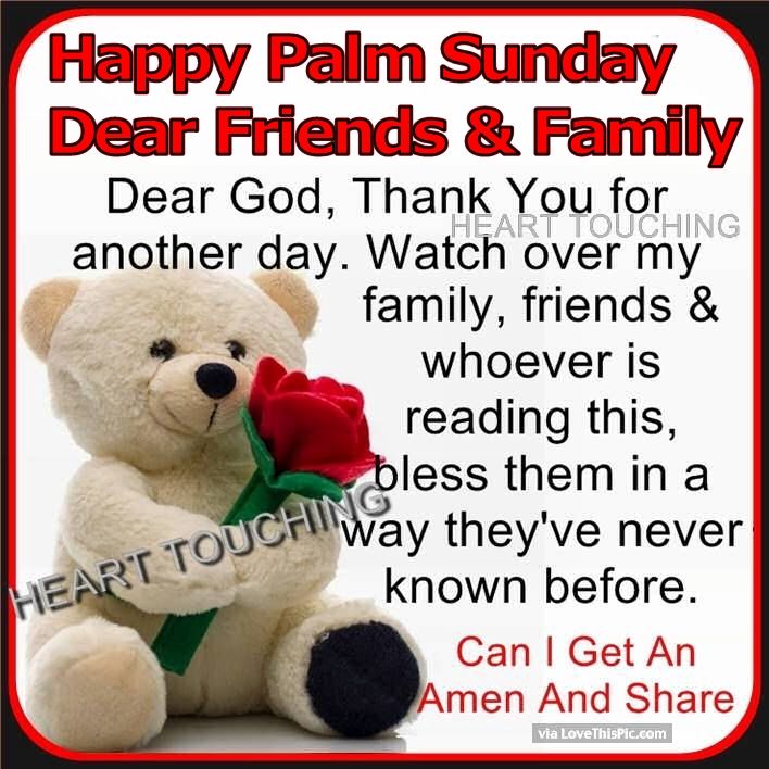 Happy Palm Sunday Dear Family And Friends Pictures, Photos, and Images ...