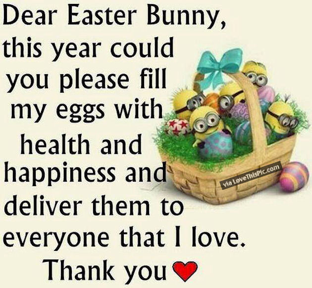 Dear Easter Bunny Minion Quote Pictures, Photos, and Images for ...