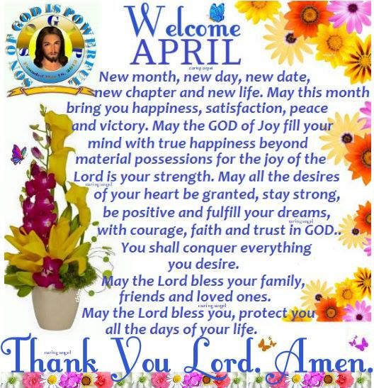 Welcome April. Thank You Lord Pictures, Photos, and Images for Facebook ...