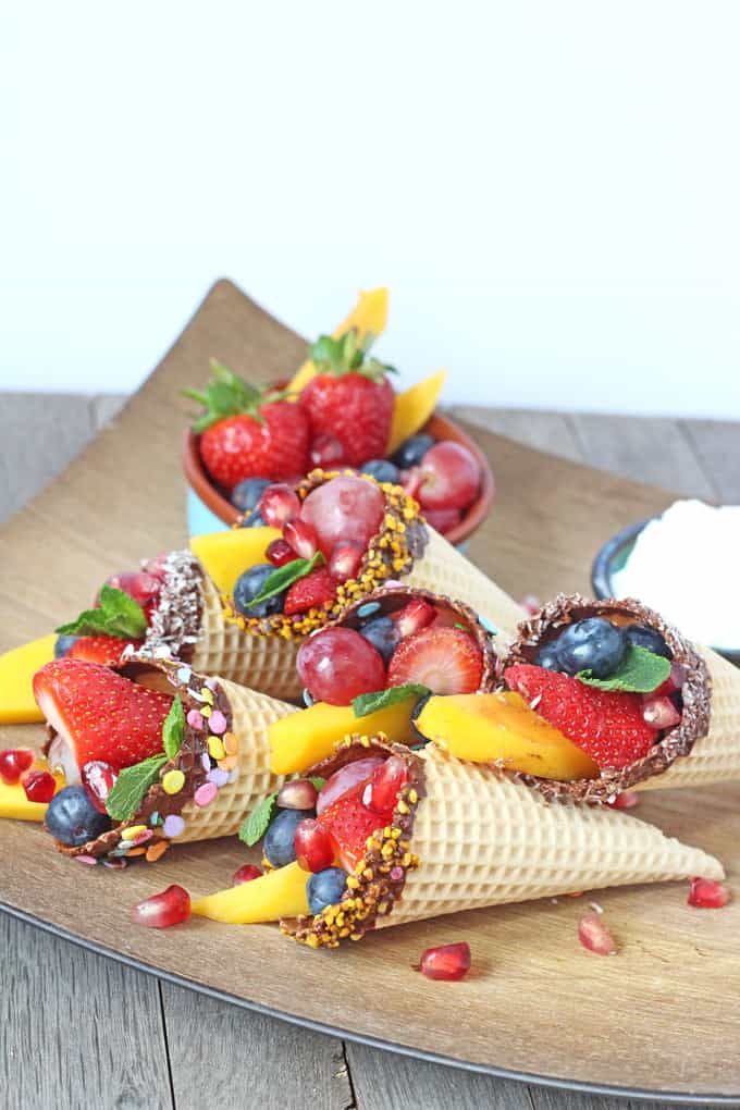 Chocolate Dipped Fruit Cones Pictures, Photos, and Images for Facebook ...