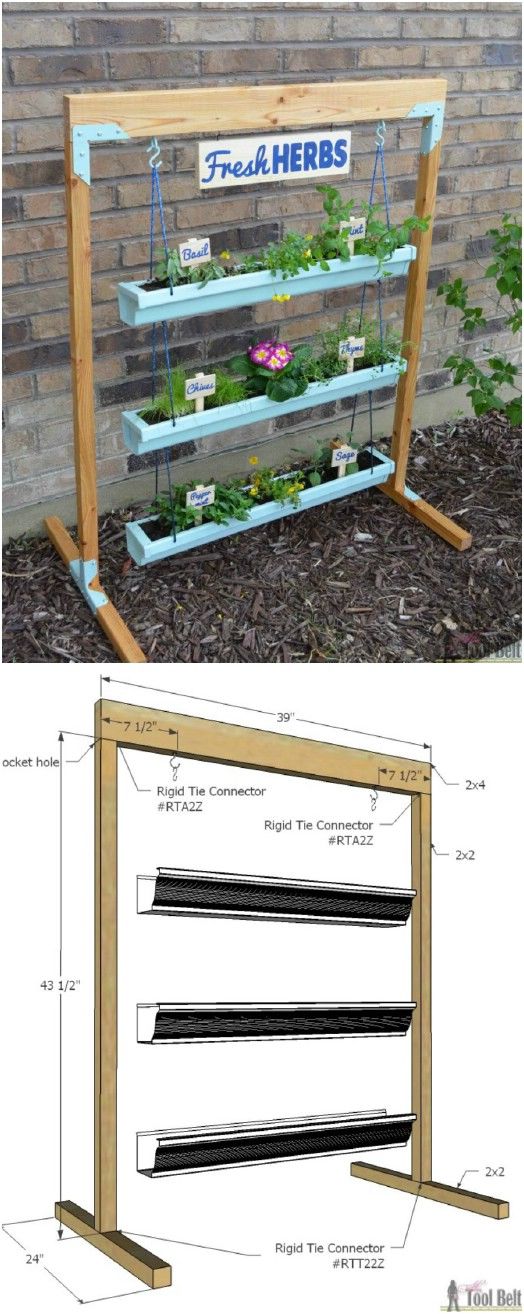 Hanging Gutter Planter And Stand Pictures, Photos, and Images for ...