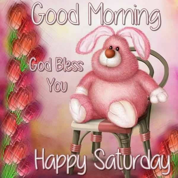 Pink Bunny Bear Good Morning Happy Saturday Pictures, Photos, and ...