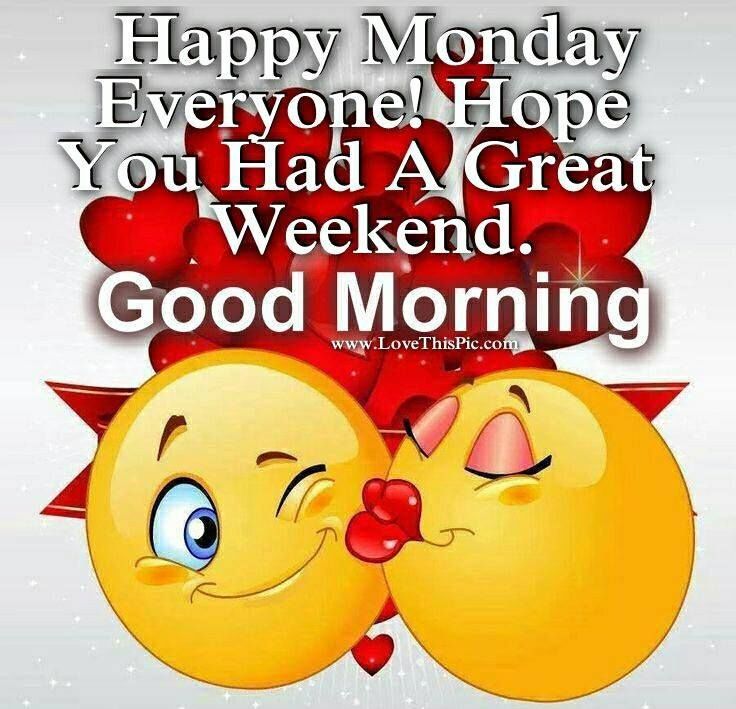 Happy Monday. Hope You Have A Great Weekend. Good Morning Pictures ...