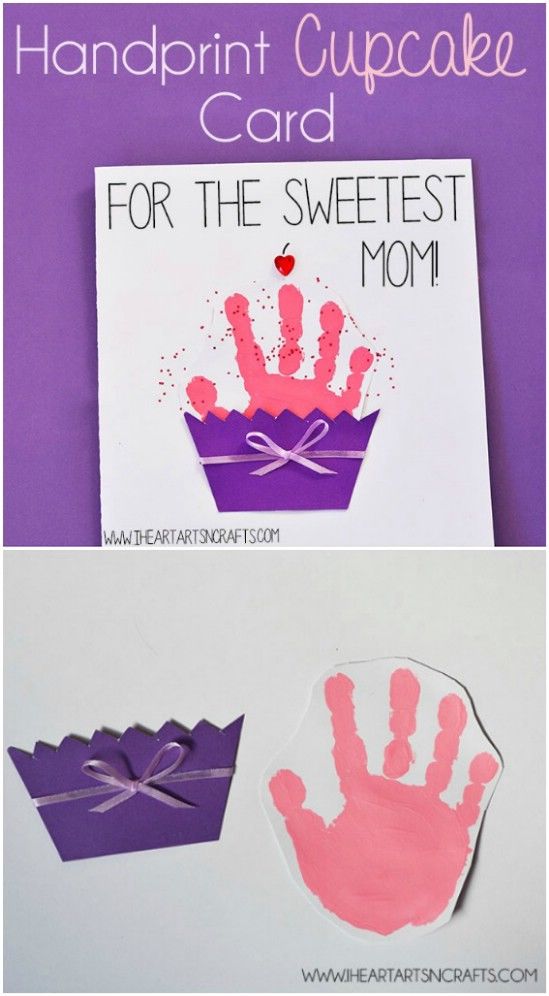 Sweet Handprint Cupcake Card Pictures, Photos, and Images for Facebook ...
