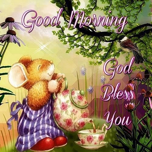 Mouse Pouring Tea Good Morning Image Pictures, Photos, and Images for ...