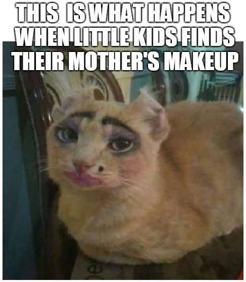 This Is What Happens When Little Kids Finds Their Mother's Makeup ...