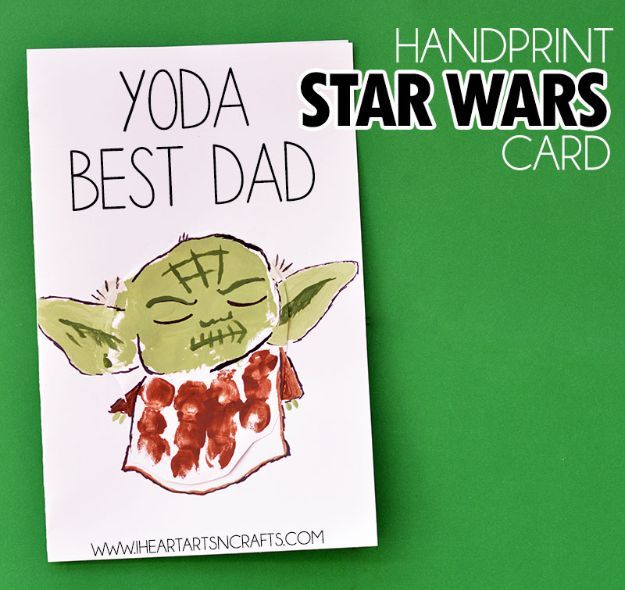 Handprint Yoda Father’s Day Card Pictures, Photos, and Images for ...