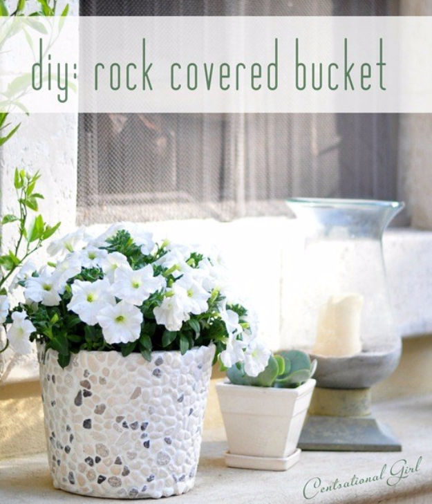 DIY Rock Covered Bucket Pictures, Photos, and Images for Facebook ...