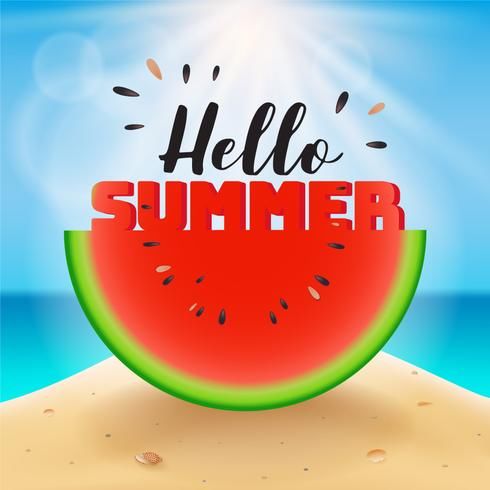 Hello Summer Watermelon Graphic Pictures, Photos, and Images for ...
