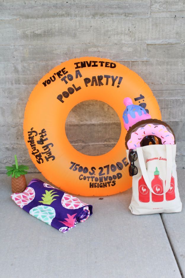 Pool Party Float Invitation Pictures, Photos, and Images for Facebook ...