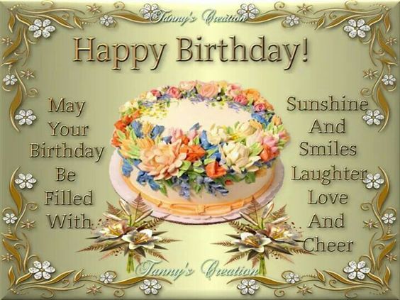 May Your Birthday Be Filled With Sunshine And Smiles, Happy Birthday ...