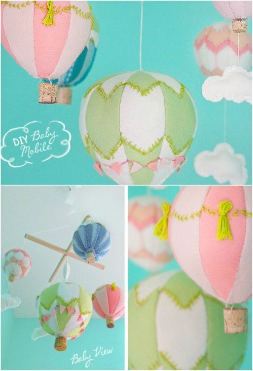 Colorful Felt Hot Air Balloons Mobile Pictures, Photos, and Images for ...