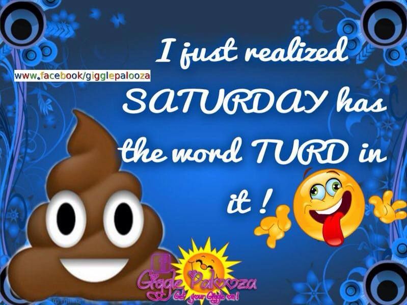 I Just Realized Saturday Has The Word TURD In It Pictures, Photos, and ...