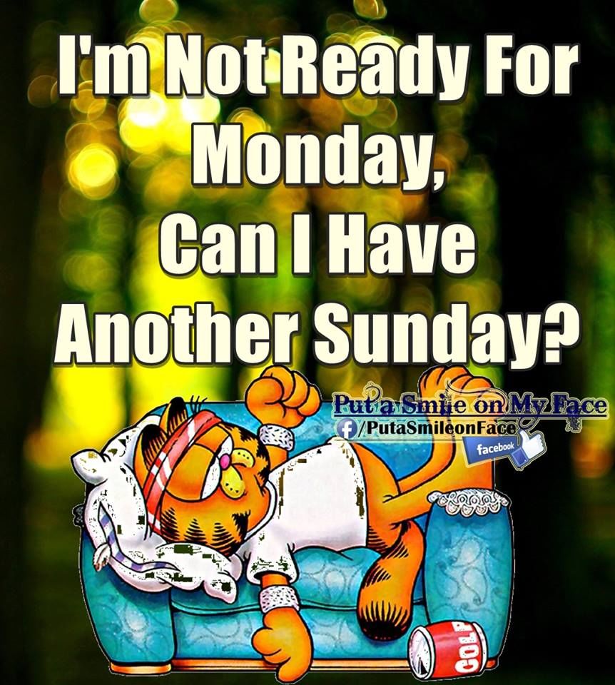 I'm Not Ready For Monday, Can I Have Another Sunday? Pictures, Photos ...
