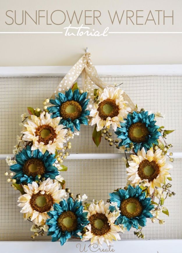 DIY Sunflower Wreath Pictures, Photos, and Images for Facebook, Tumblr ...
