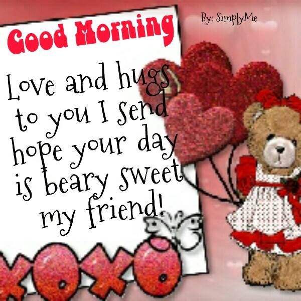 Love And Hugs Good Morning Wish Pictures, Photos, and Images for ...