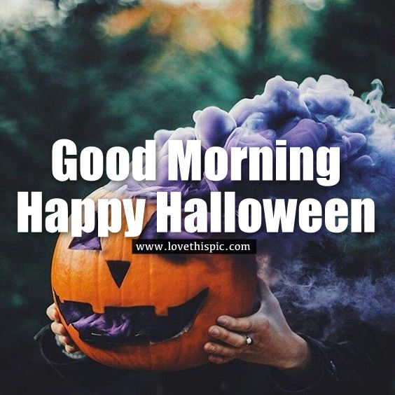 Purple Smoke Jack O Lantern - Good Morning, Happy Halloween Pictures ...