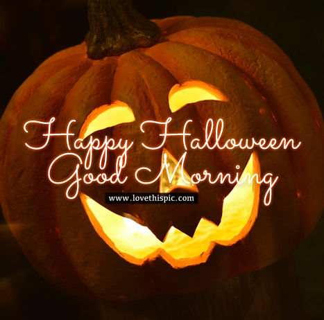 Smiling Jack O Lantern - Happy Halloween Good Morning Pictures, Photos ...