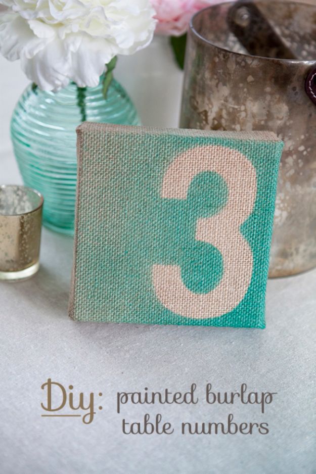 Painted Burlap Table Numbers Pictures, Photos, and Images for Facebook ...