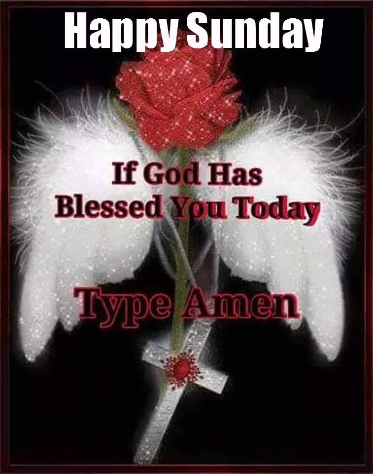 If God Has Blessed You Today, Type Amen. Happy Sunday Pictures, Photos ...