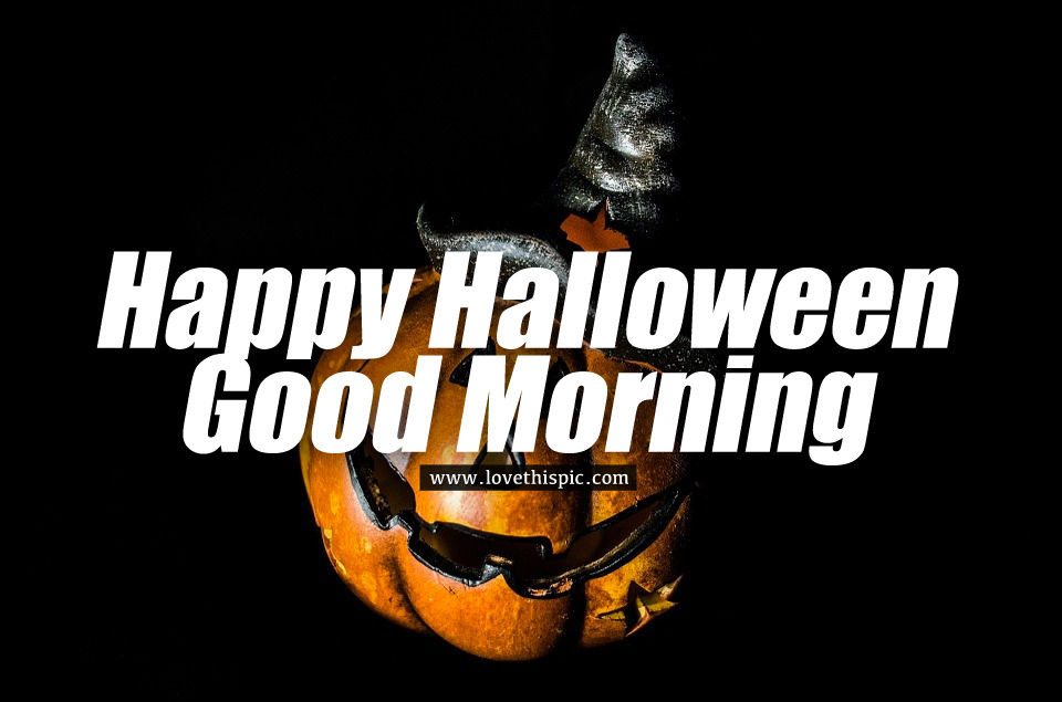 Carved Pumpkin Happy Halloween Good Morning Pictures, Photos, and ...