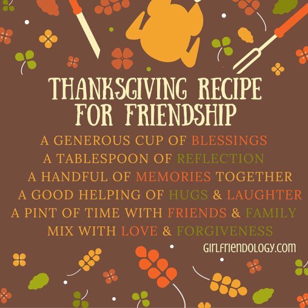 Thanksgiving Recipe For Friendship Pictures, Photos, and Images for ...