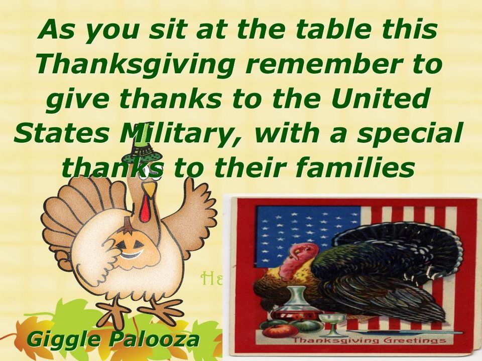 As You Sit At The Table This Thanksgiving Remember To Give Thanks To ...