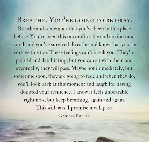 Breathe You Are Going To Be Ok Pictures, Photos, and Images for ...