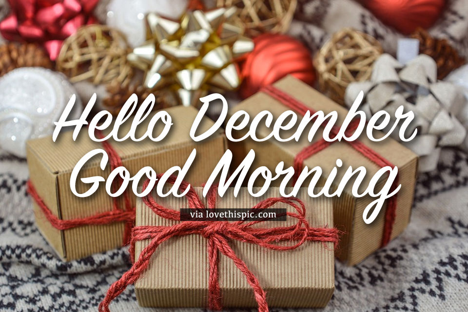 Gifts Hello December Good Morning Quote Pictures, Photos, and Images ...