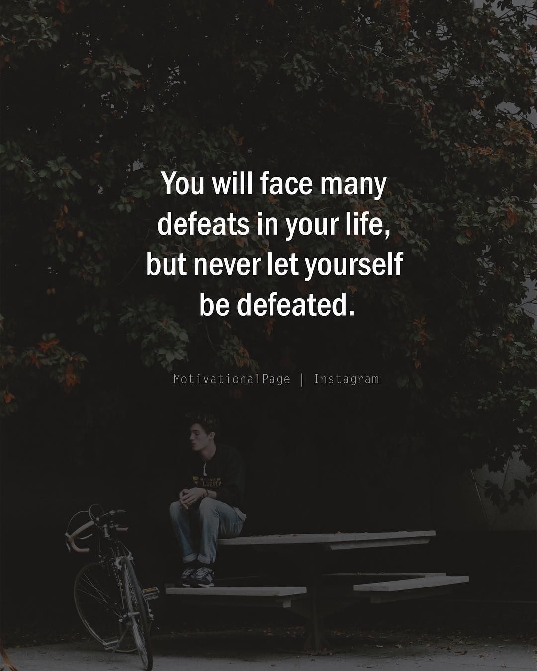 You Will Face Many Defeats In Your Life, But Never Let Yourself Be ...