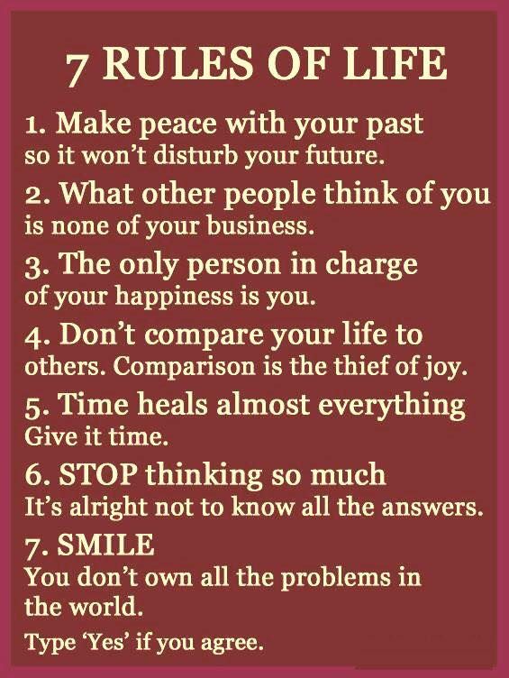 7 Rules Of Life Pictures, Photos, and Images for Facebook, Tumblr ...