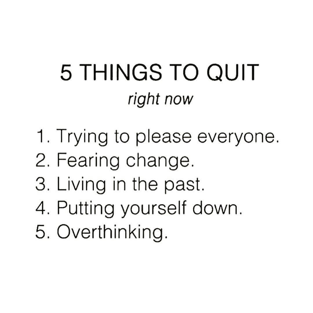 5 Things To Quit Right Now Pictures, Photos, and Images for Facebook ...