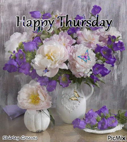 White & Purple Flower Thursday Pictures, Photos, and Images for ...
