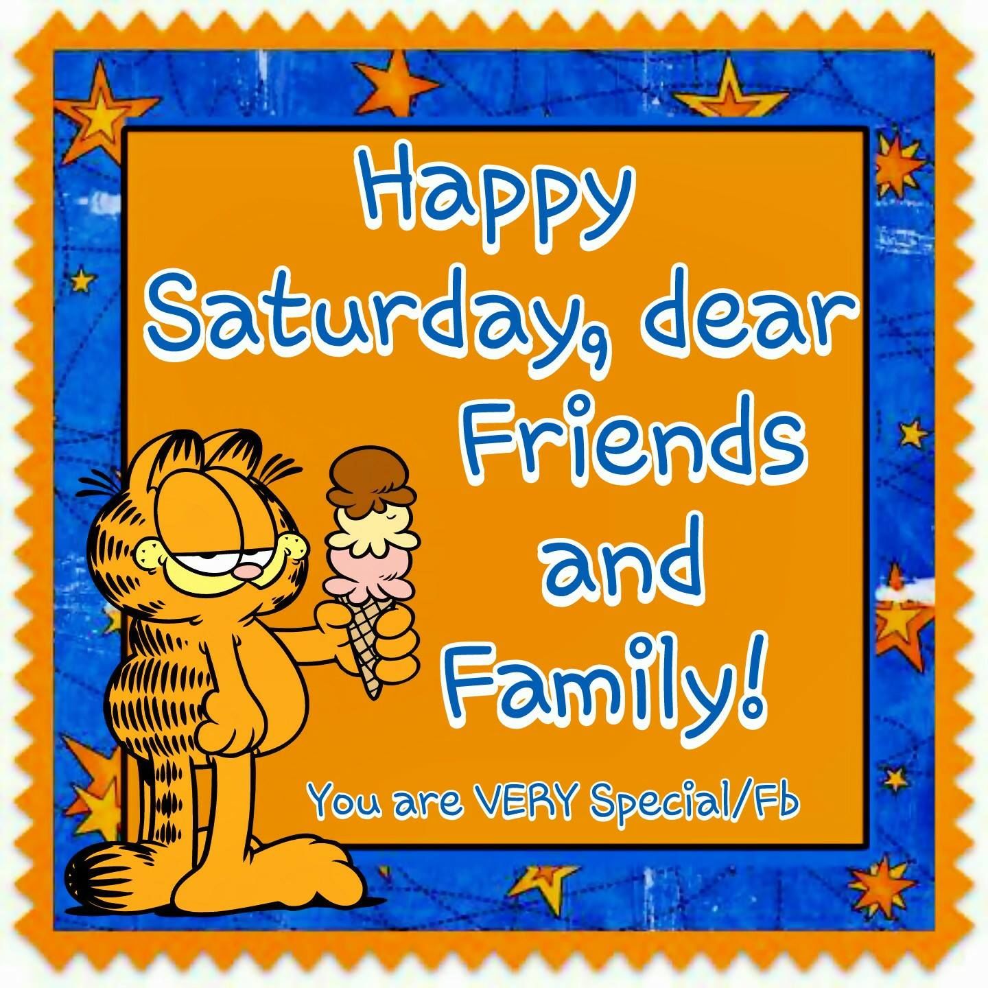 Ice Cream Garfield Saturday Greeting For Family And Friends Pictures ...