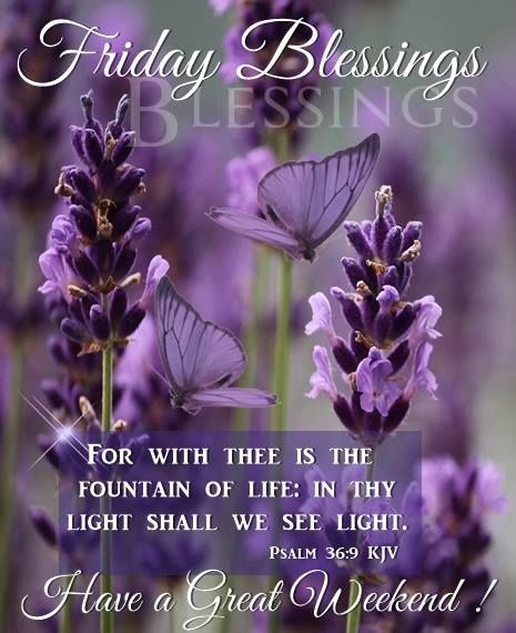 Purple Butterfly Friday Blessing Pictures, Photos, and Images for ...
