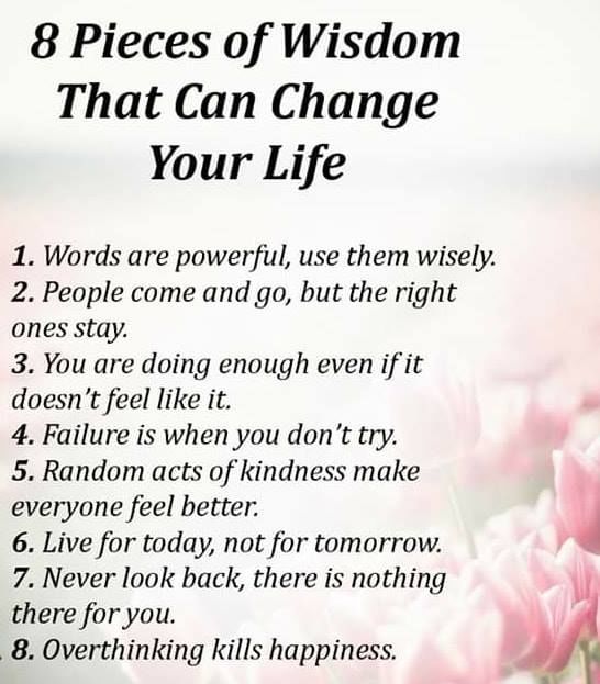 8 Pieces Of Wisdom That Can Change Your Life Pictures, Photos, and ...