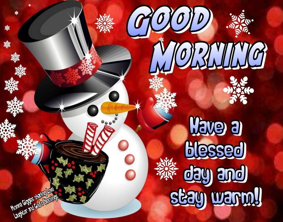 Snowman Good Morning Blessing Pictures, Photos, and Images for Facebook, Tumblr, Pinterest, and ...