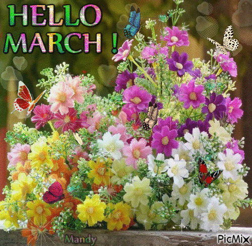 Butterflies Hello March Gif Pictures, Photos, and Images for Facebook ...