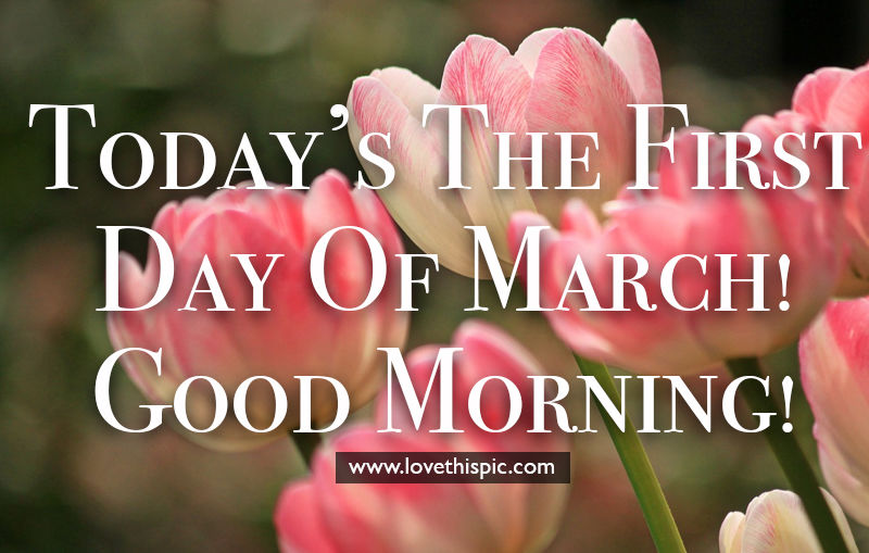 Today's The First Day Of March! Pictures, Photos, and Images for ...