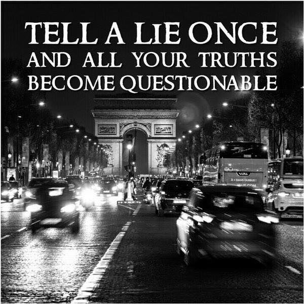 Tell A Lie Once And All Your Truths Become Questionable Pictures ...