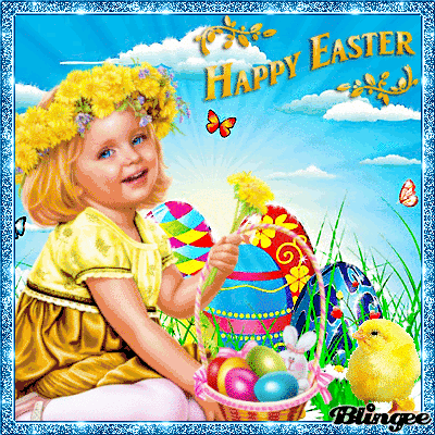 Sparkling Happy Easter Child Pictures, Photos, and Images for Facebook ...