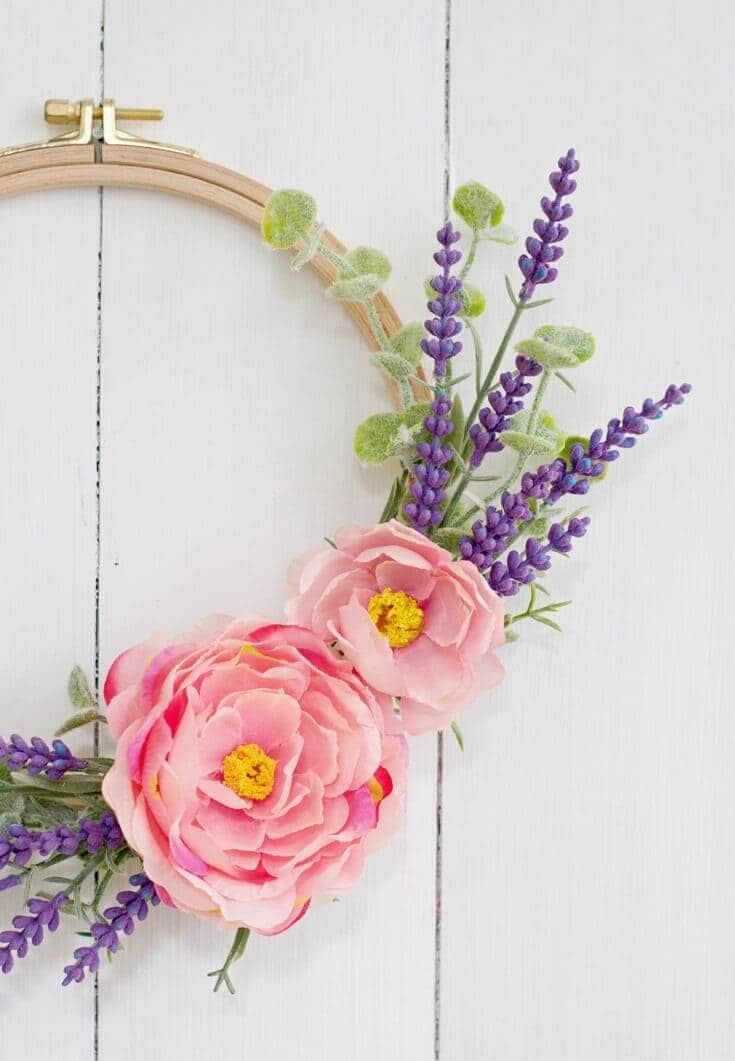 DIY Embroidery Hoop Spring Wreath Pictures, Photos, and Images for ...