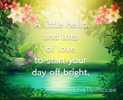 A Little Hello Pictures, Photos, and Images for Facebook, Tumblr ...