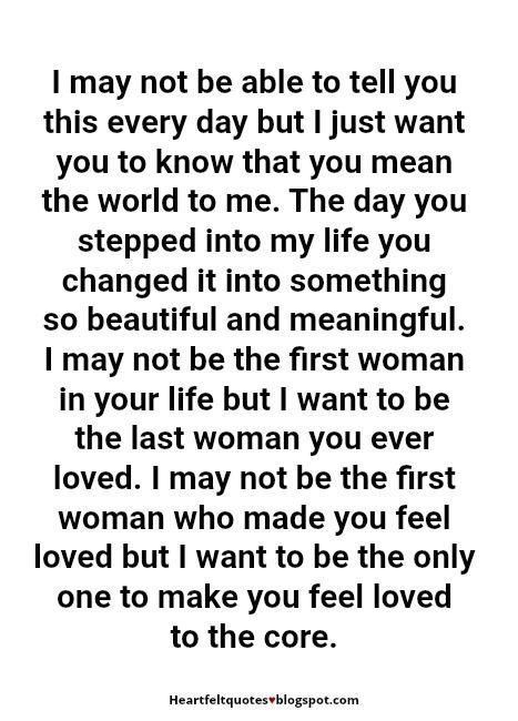 I Want To Be The Only One To Make You Feel Loved To The Core Pictures ...