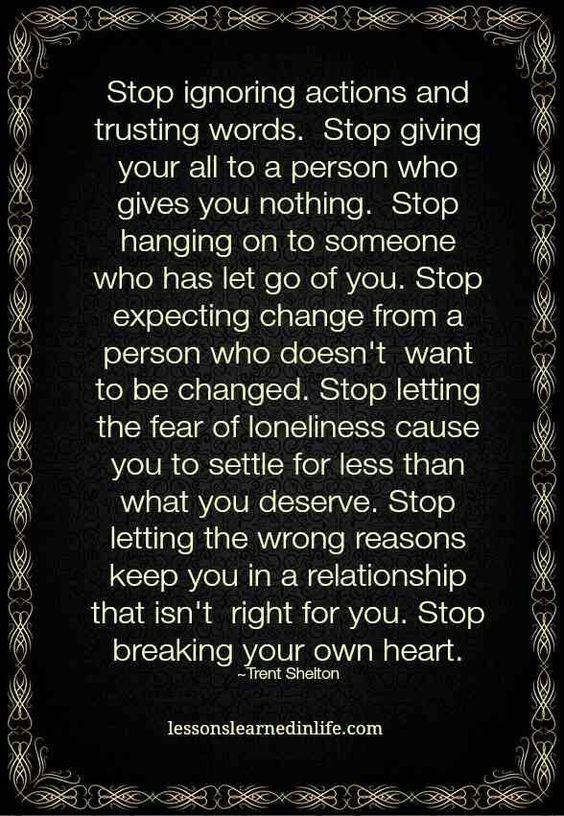 Stop Ignoring Actions And Trusting Words Pictures, Photos, and Images ...