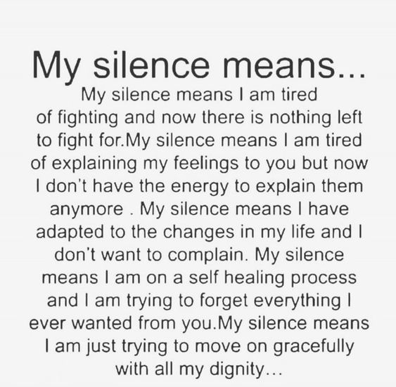 My Silence Means... Pictures, Photos, and Images for Facebook, Tumblr ...