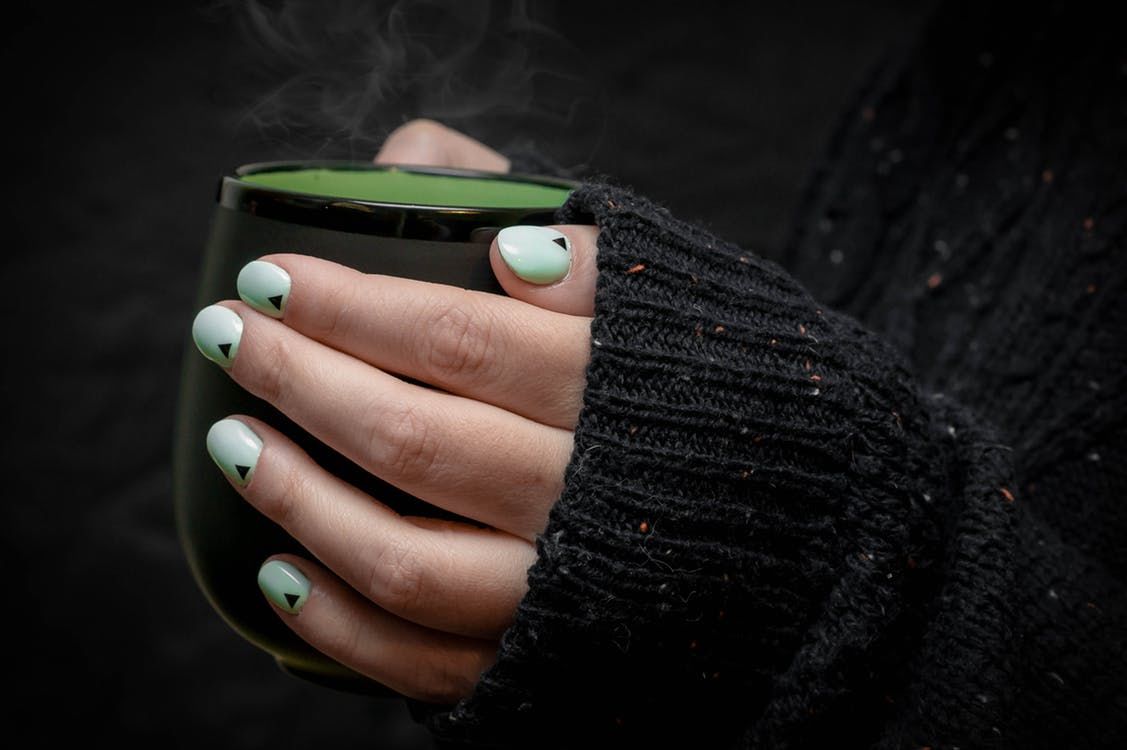 Pastel Green Black Arrow Nails Pictures, Photos, and Images for ...